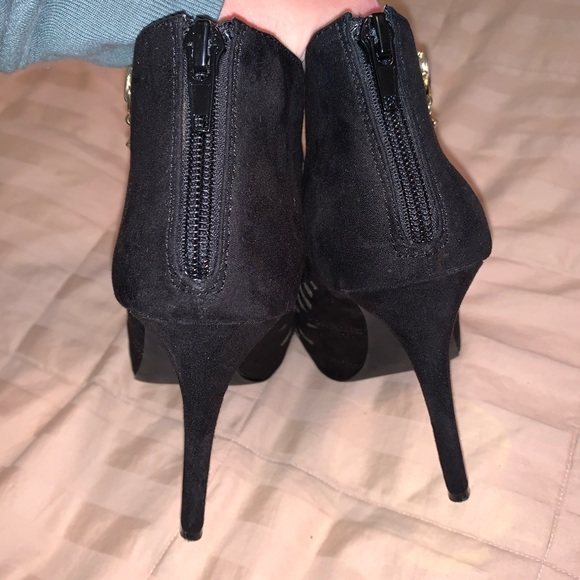 Guess | Shoes | Guess Margot Laser Cut Platform Heels Ankle Boots ...